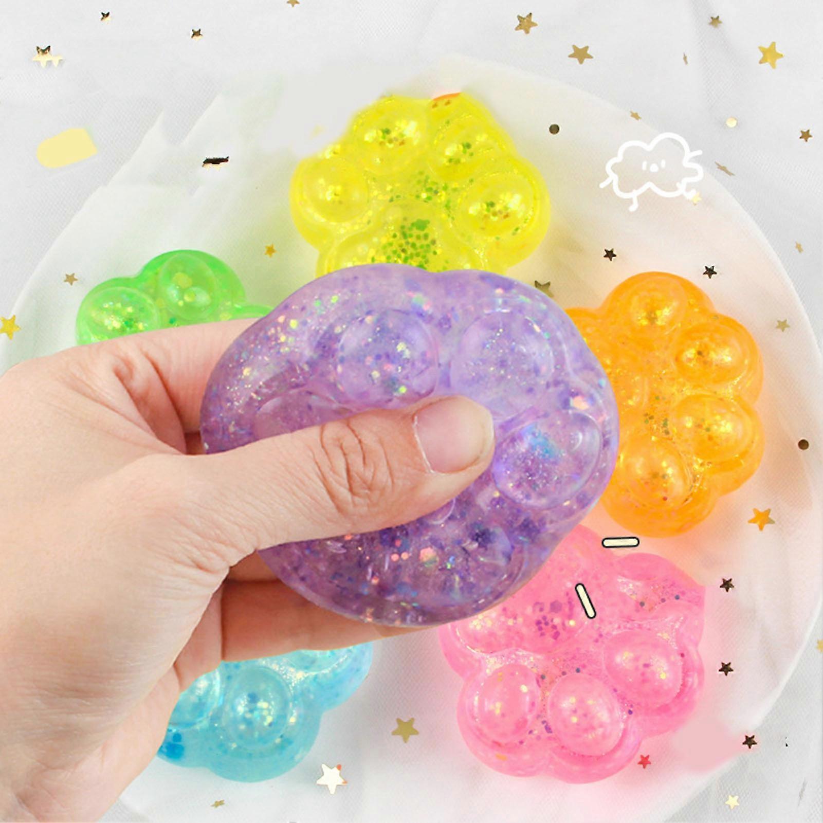 Cat Paw Squeeze Toy Flexible Slow Rebound Sequins Maltose Ball Pinch ...