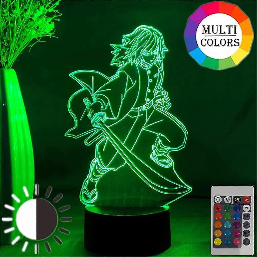 SBSG Demon Slayer Tomioka Giyuu Light Anime Figure 3D LED Night Light ...