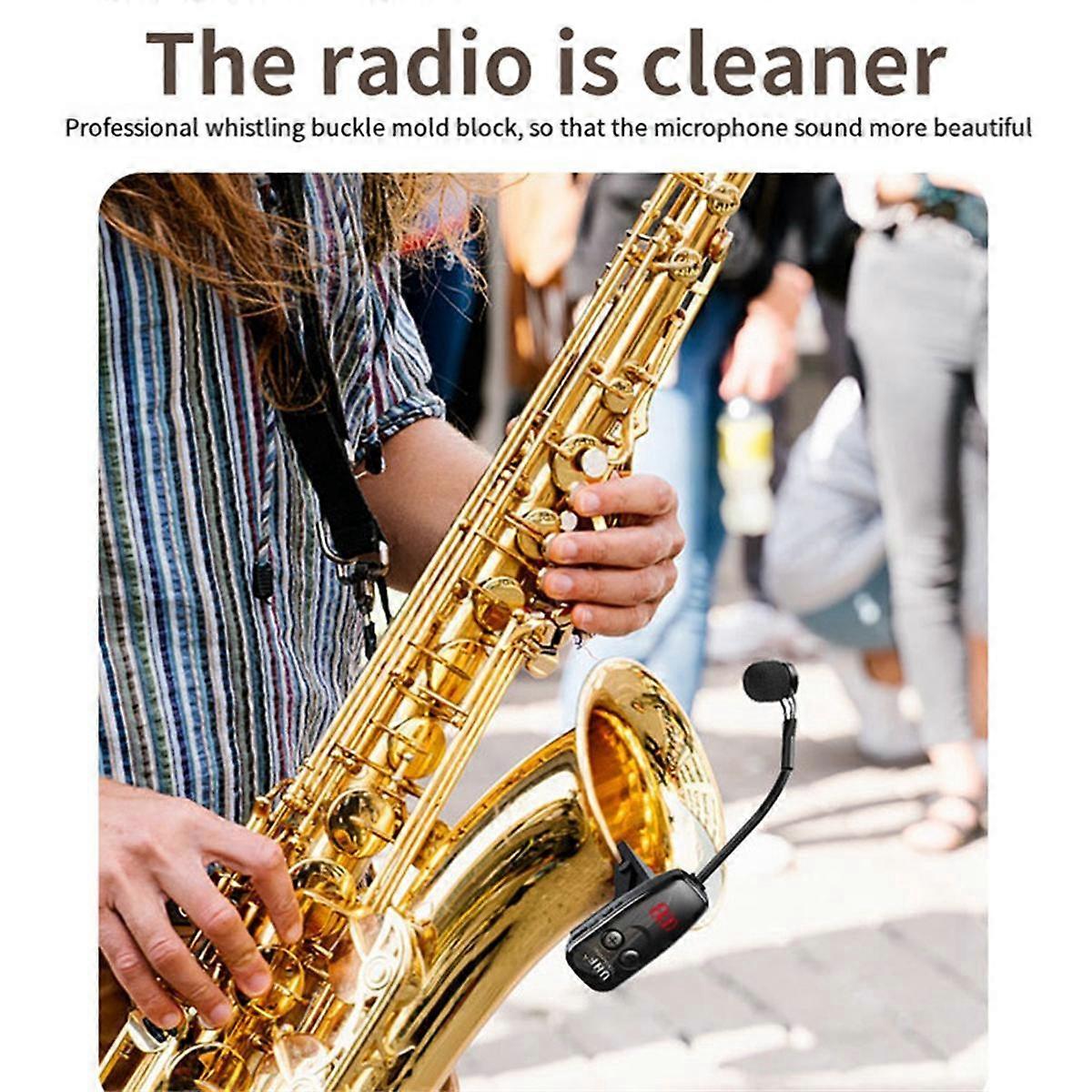 Wireless Saxophone Microphone Professional Stage Performance Wireless ...
