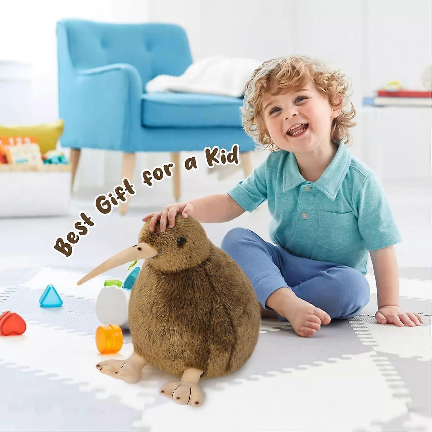 Kiwi Bird Plush Toy, Stuffed Animal Furry Kiwi Plushie Doll, Soft Fluffy Like Real Bird Hugging ...