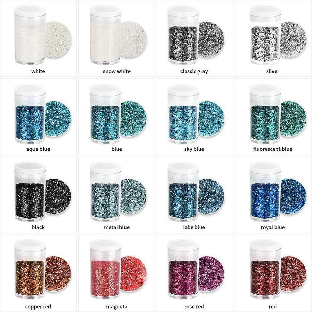 32 Pots Extra Fine Glitter,Acrylic Nail Glitter,Fine Glitter for Arts & Crafts,Cosmetic Glitter ...