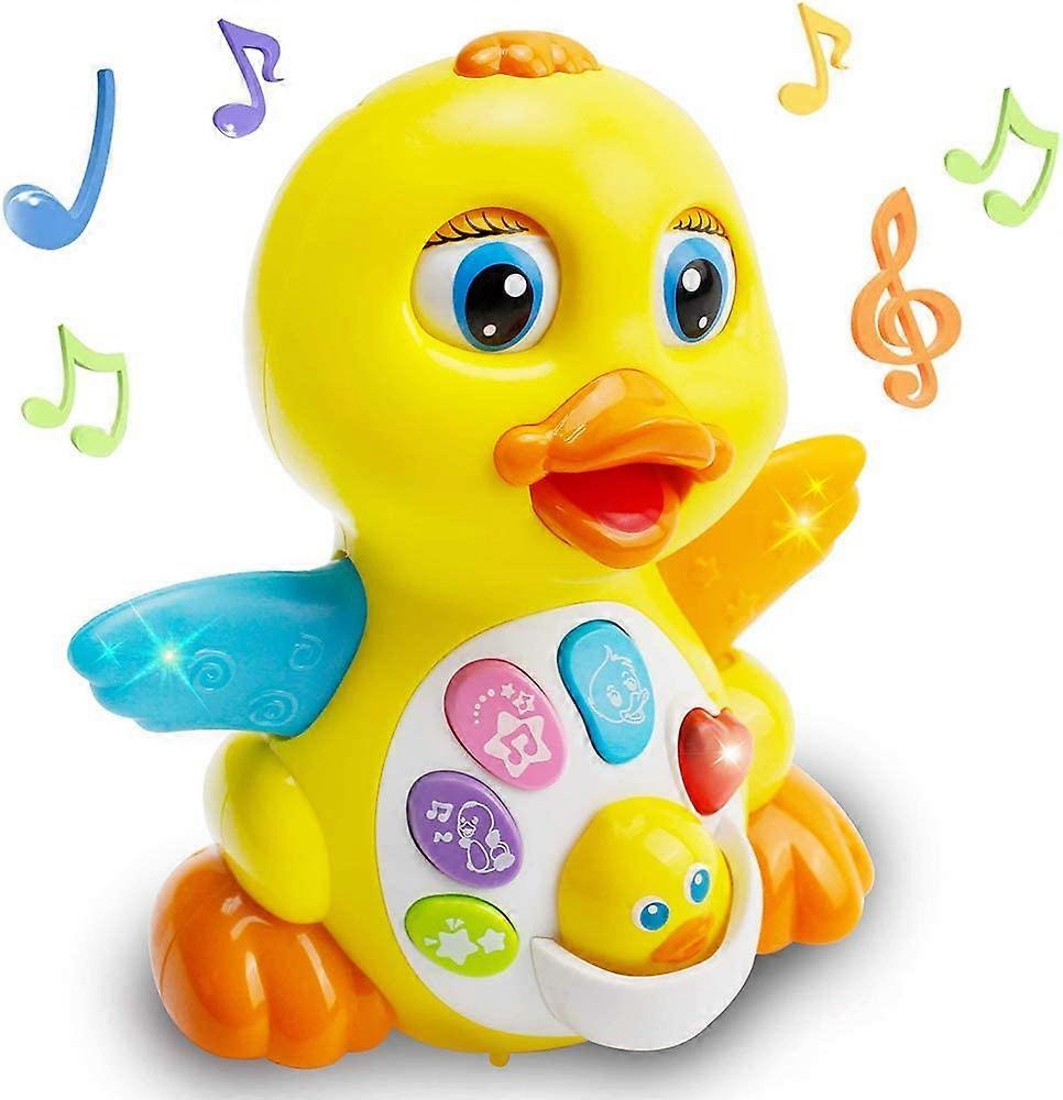 Dancing Walking Electric Duck Smart Toys with Music and LED Light Cute ...