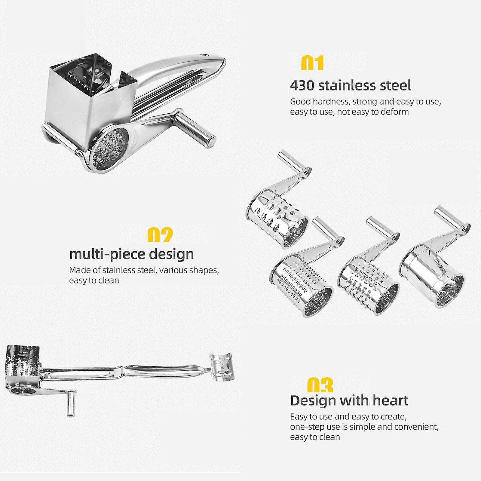 Manual Cheese Grater Stainless Steel Kitchen Tool | Fruugo UK