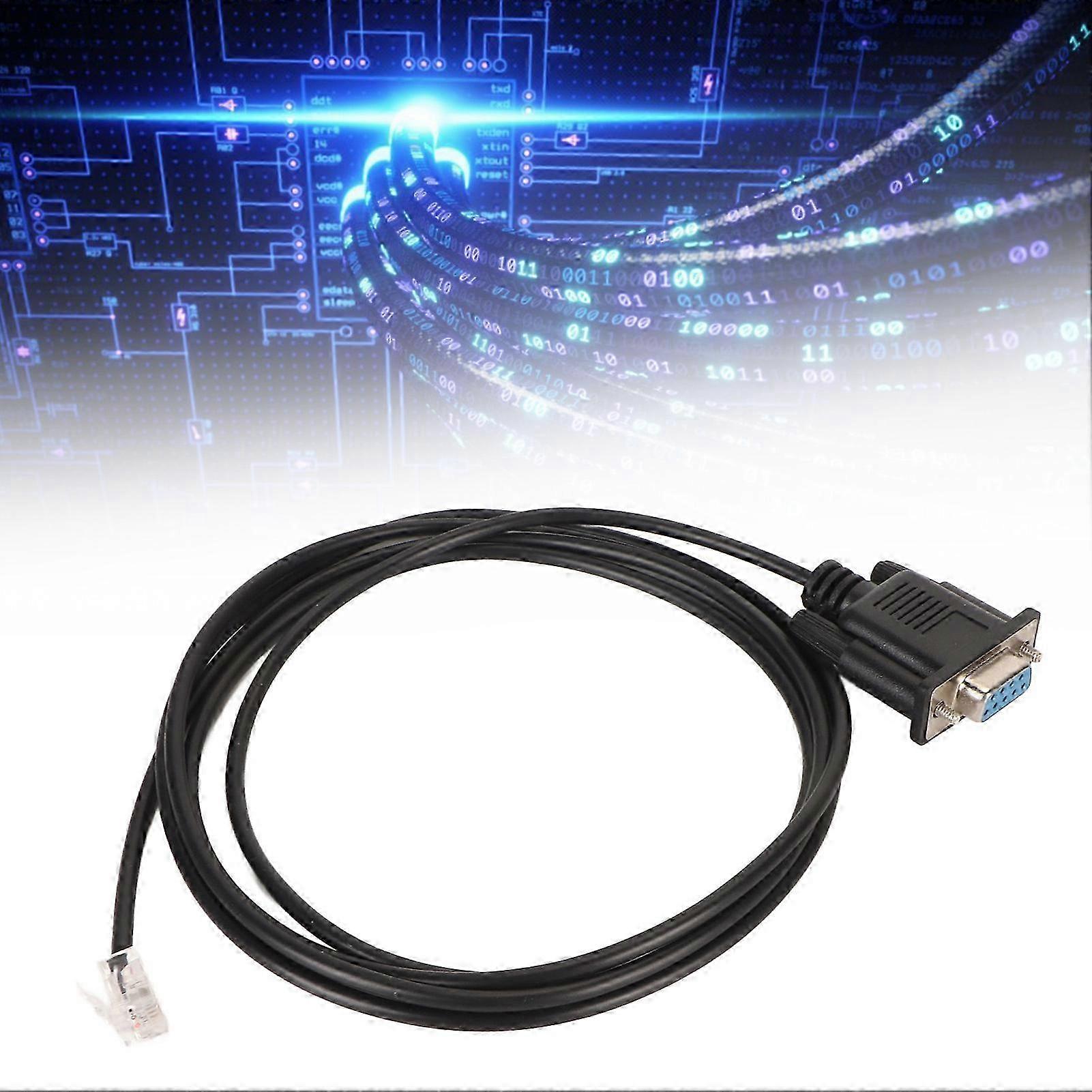 RS232 DB9Pin Female to RJ11 RJ12 6P6C LAN Network Serial Console Cable ...