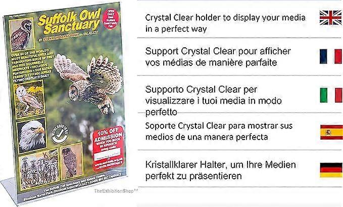 5 x A4 Table Display Stand Set |A4 Menu Stand |Table Poster Stand |A4 ...