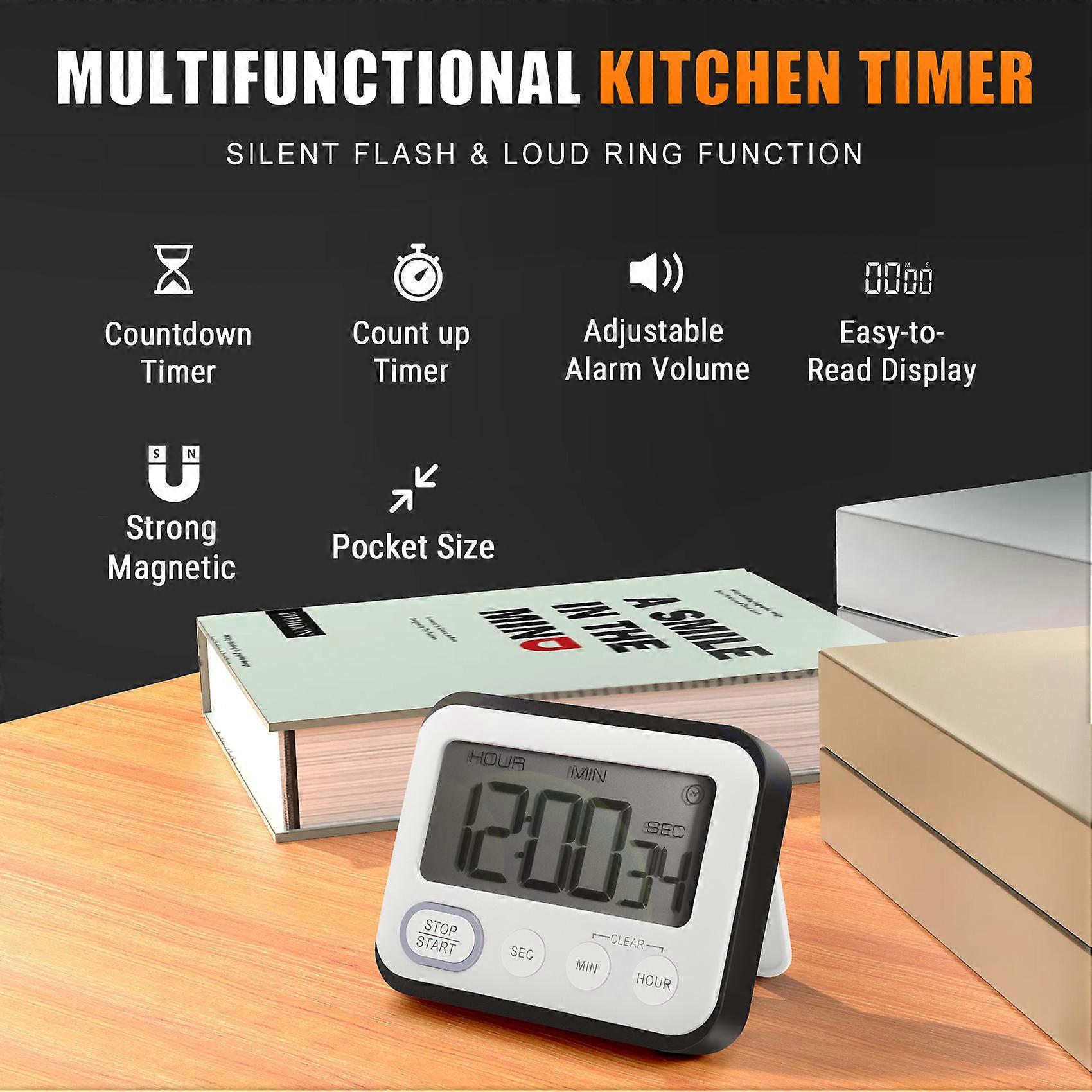 Digital Kitchen Countdown Timer: Teachers Classroom Counter Large LCD ...