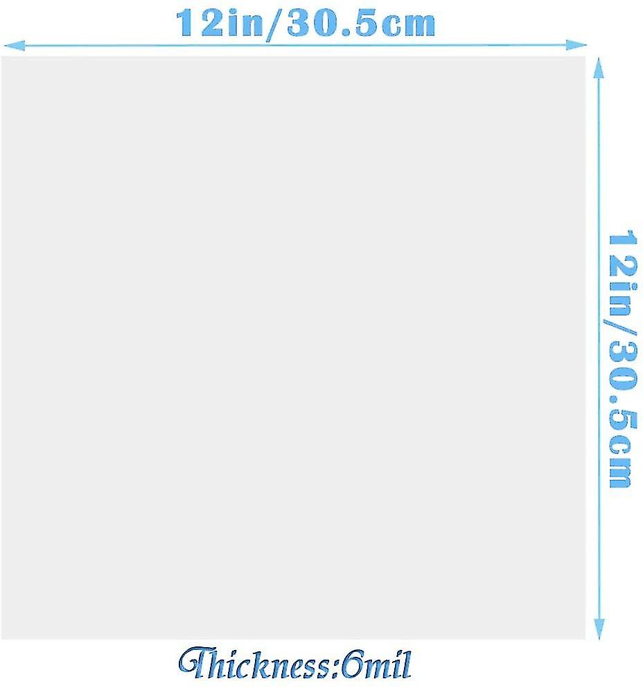 20pcs Clear Mylar Stencil Sheets 12 Inch Blank Stencil Material Sheets ...