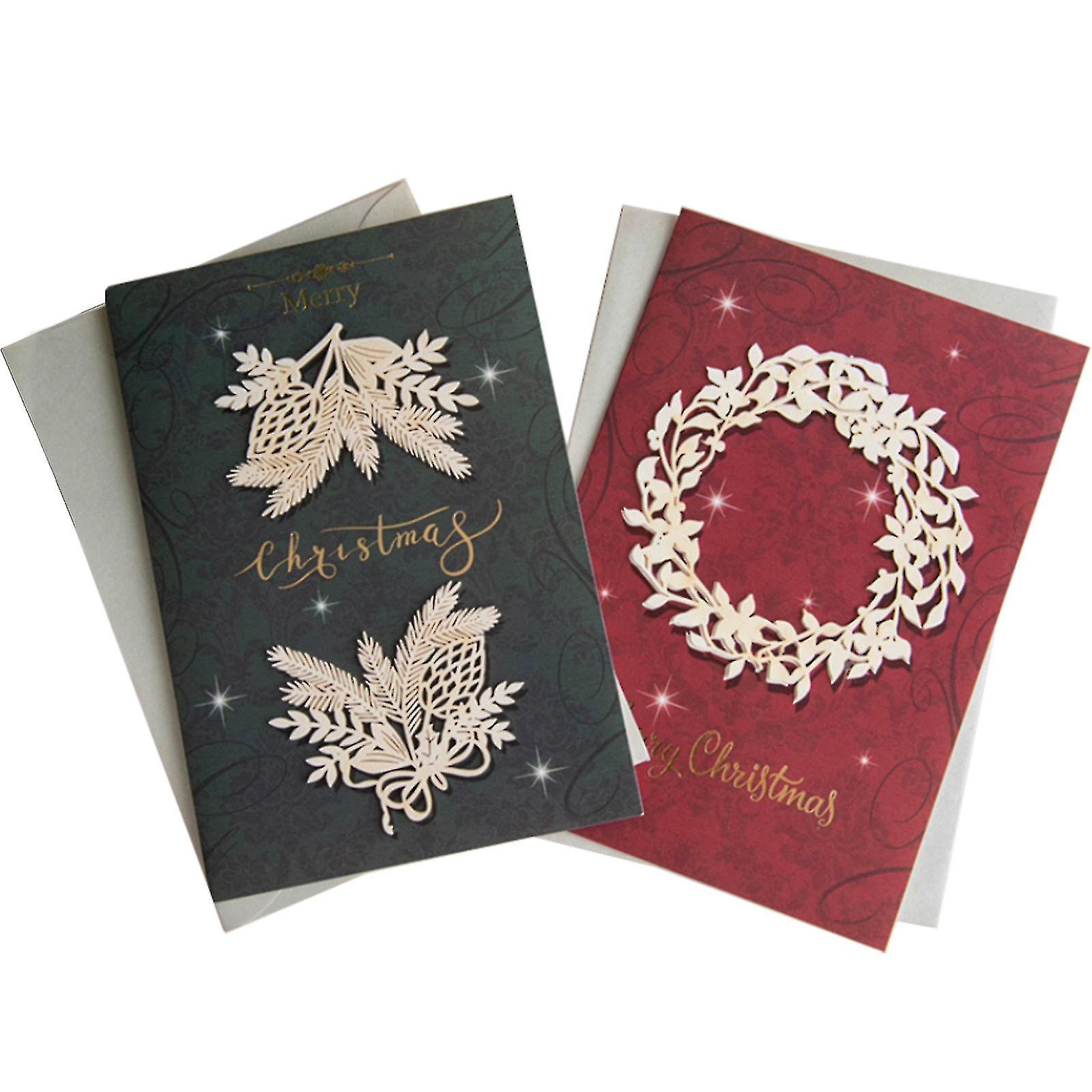 Christmas Greeting Cards, Embossing Designs Christmas Gift Cards With ...