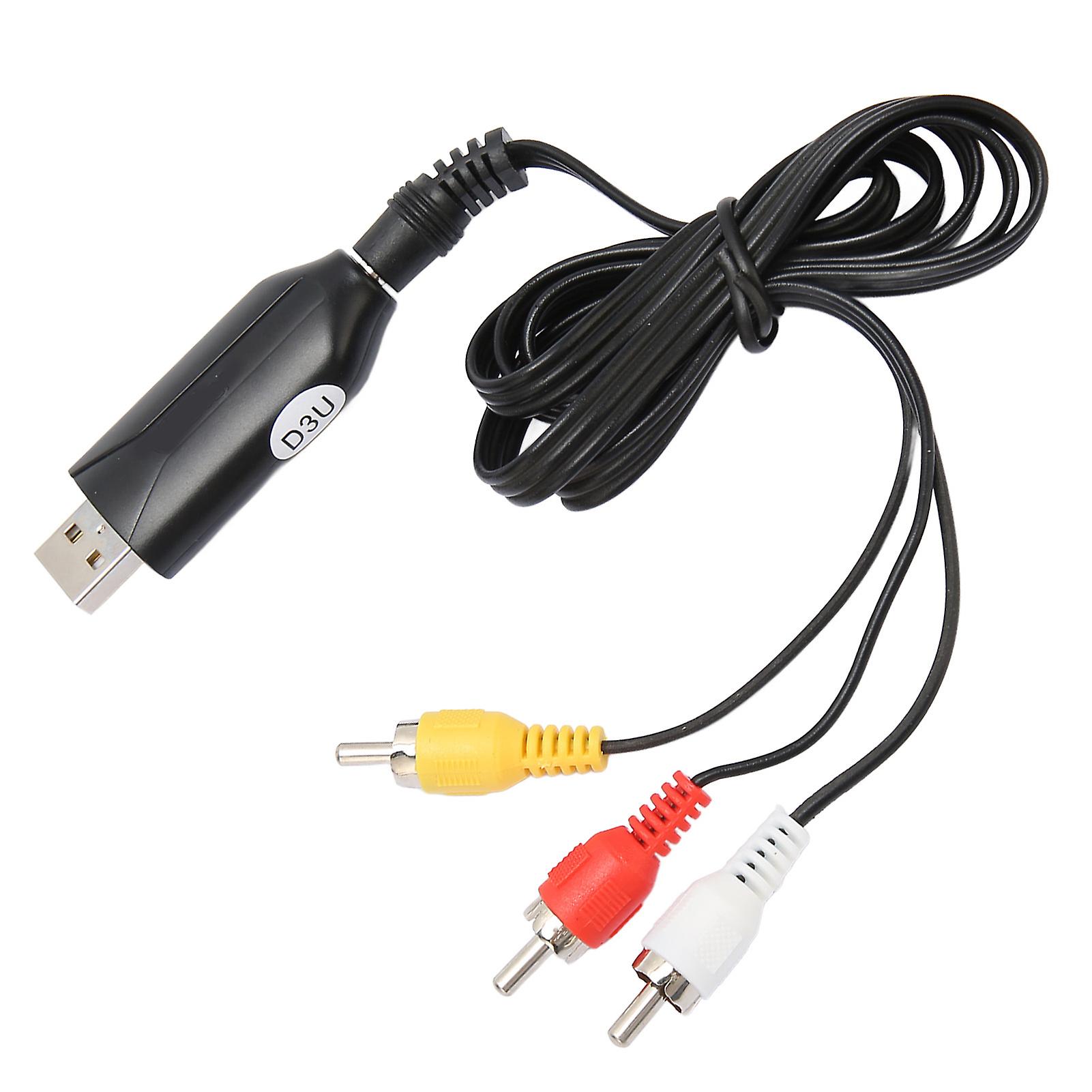 USB Video Capture Card Professional Plug and Play VHS to DVD RCA AV to ...