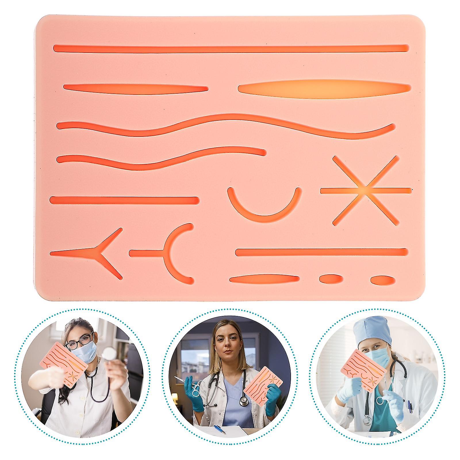 Model Suturing Material Fake Skin Suturing Suture Emergency Demo Suture ...