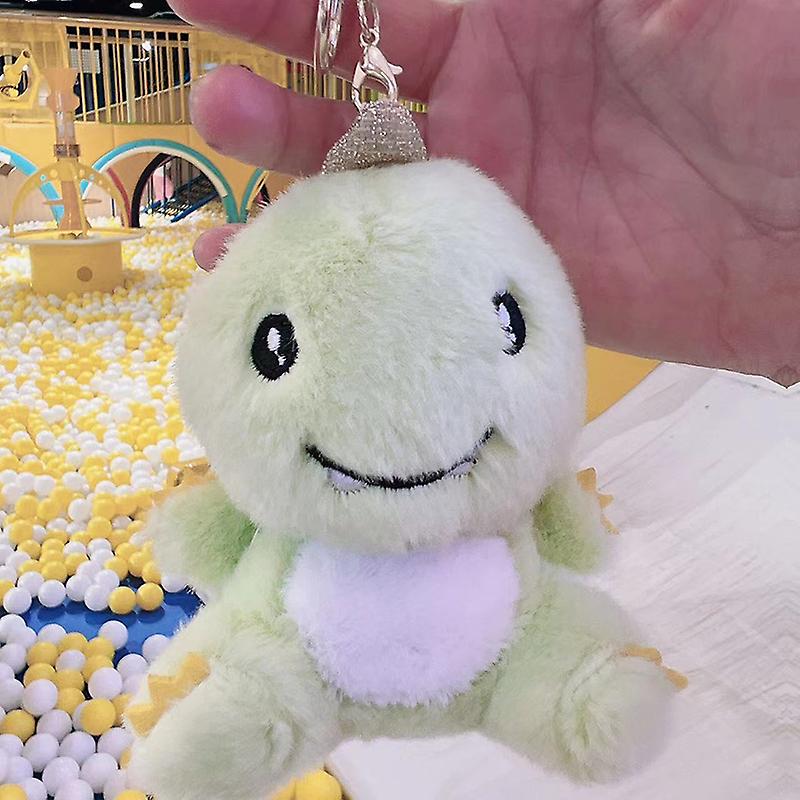 12cm Plush Dinosaur Cartoon Animal Toy Big Eye Dragon Keyring Handbag ...