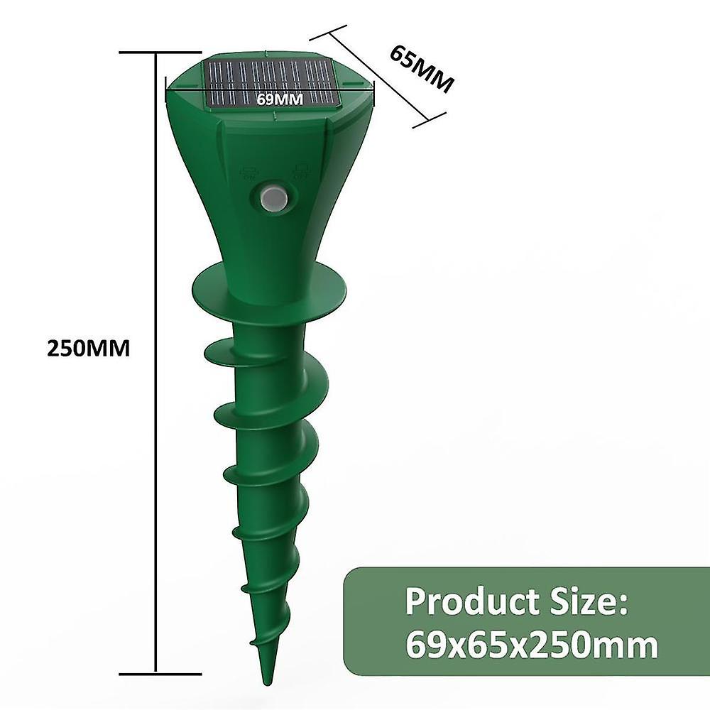 Mole Repellent For Lawns Screw Repeller Solar Powered Outdoor Groundhog ...