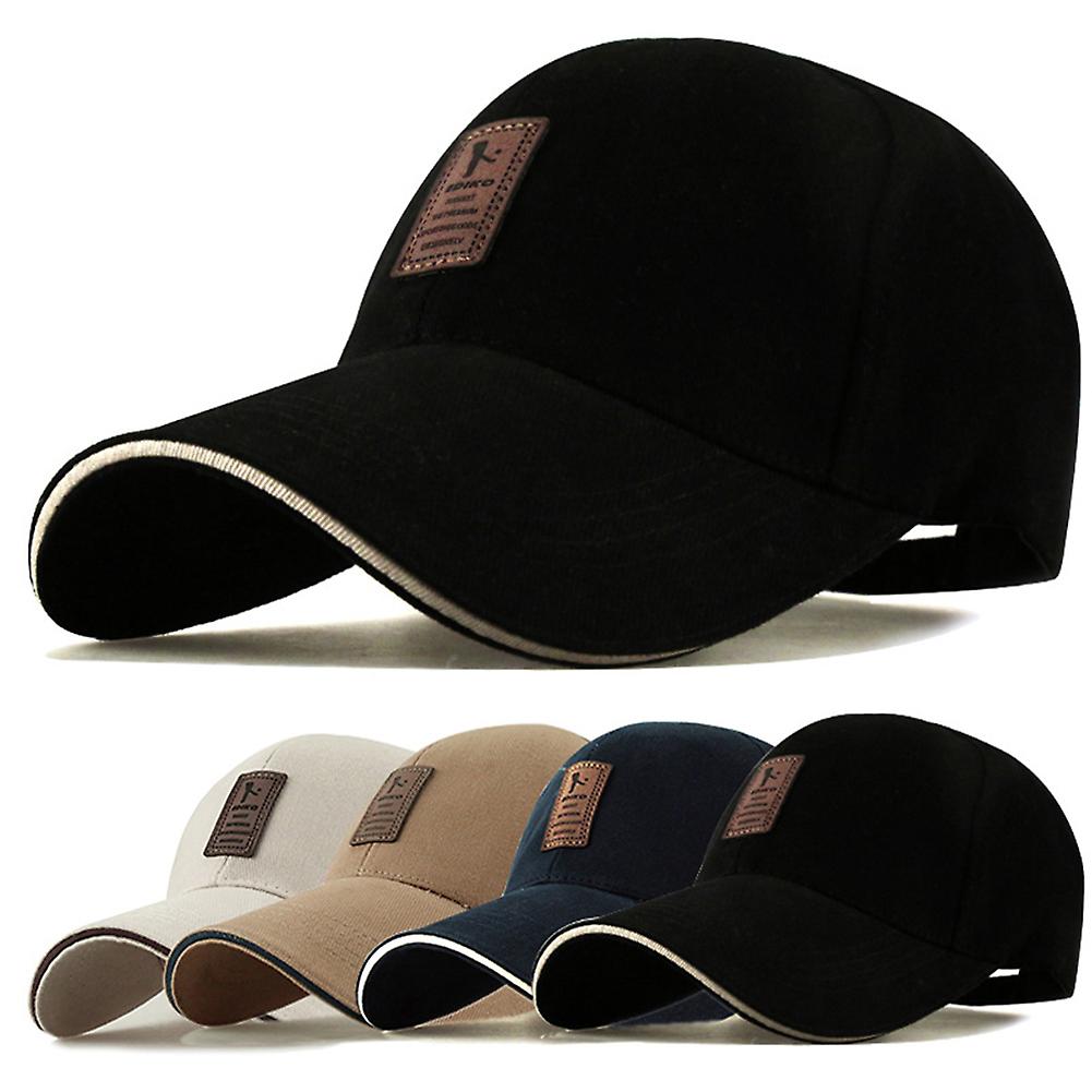 Men Women Summer Plain Curved Outdoor Sun Block Baseball Cap Adjustable ...