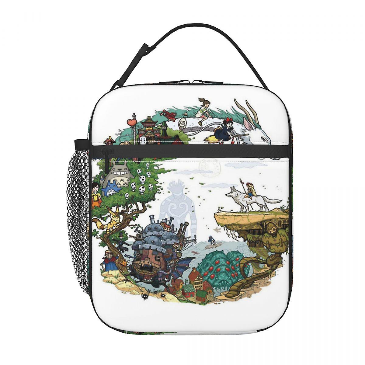Ghibli Manga Spirited Away Dragon Insulated Lunch Bags For Women Hayao ...