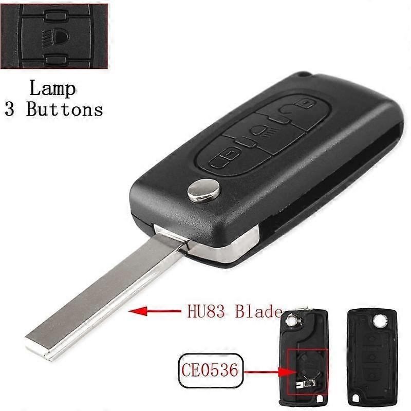 Remote Key Case For Peugeot 207 307 308 407 607 807 For Citroen C2 C3 ...