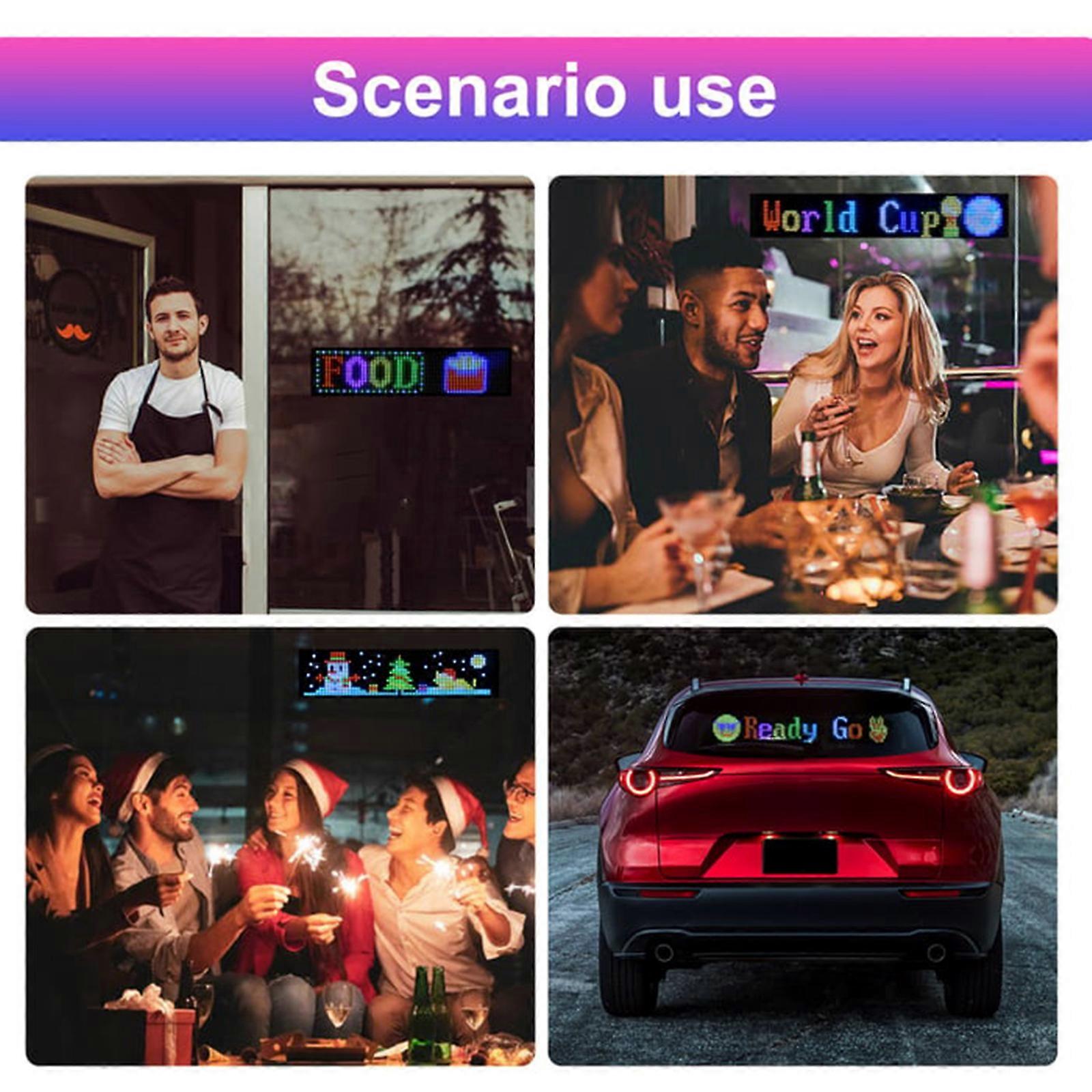 LED Matrix Pixel Panel Bluetooth APP USB 5V Flexible Addressable RGB ...