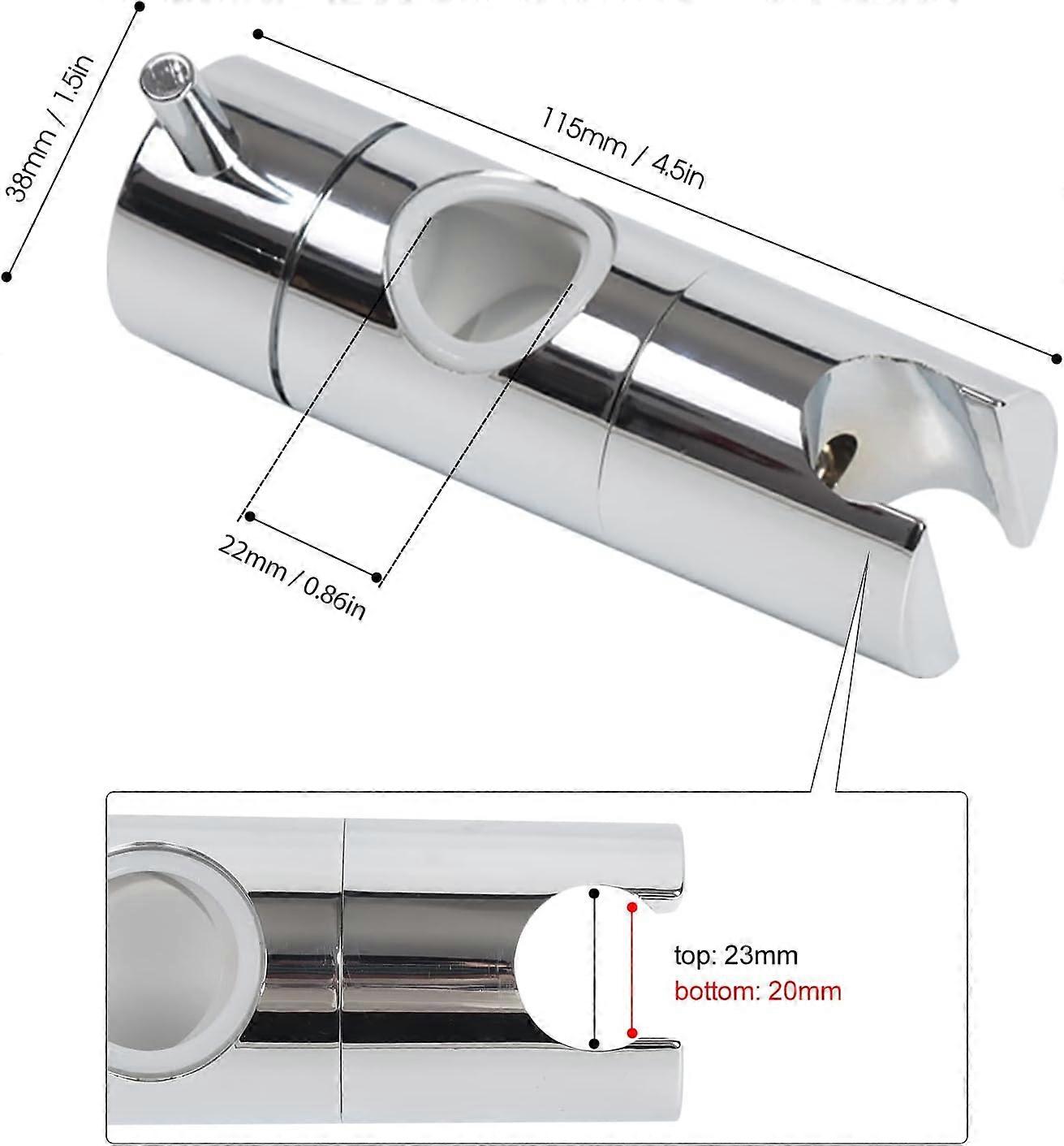 Shower Head Holder Clamp Bracket Adjustable Replacement, On Wall Mount ...