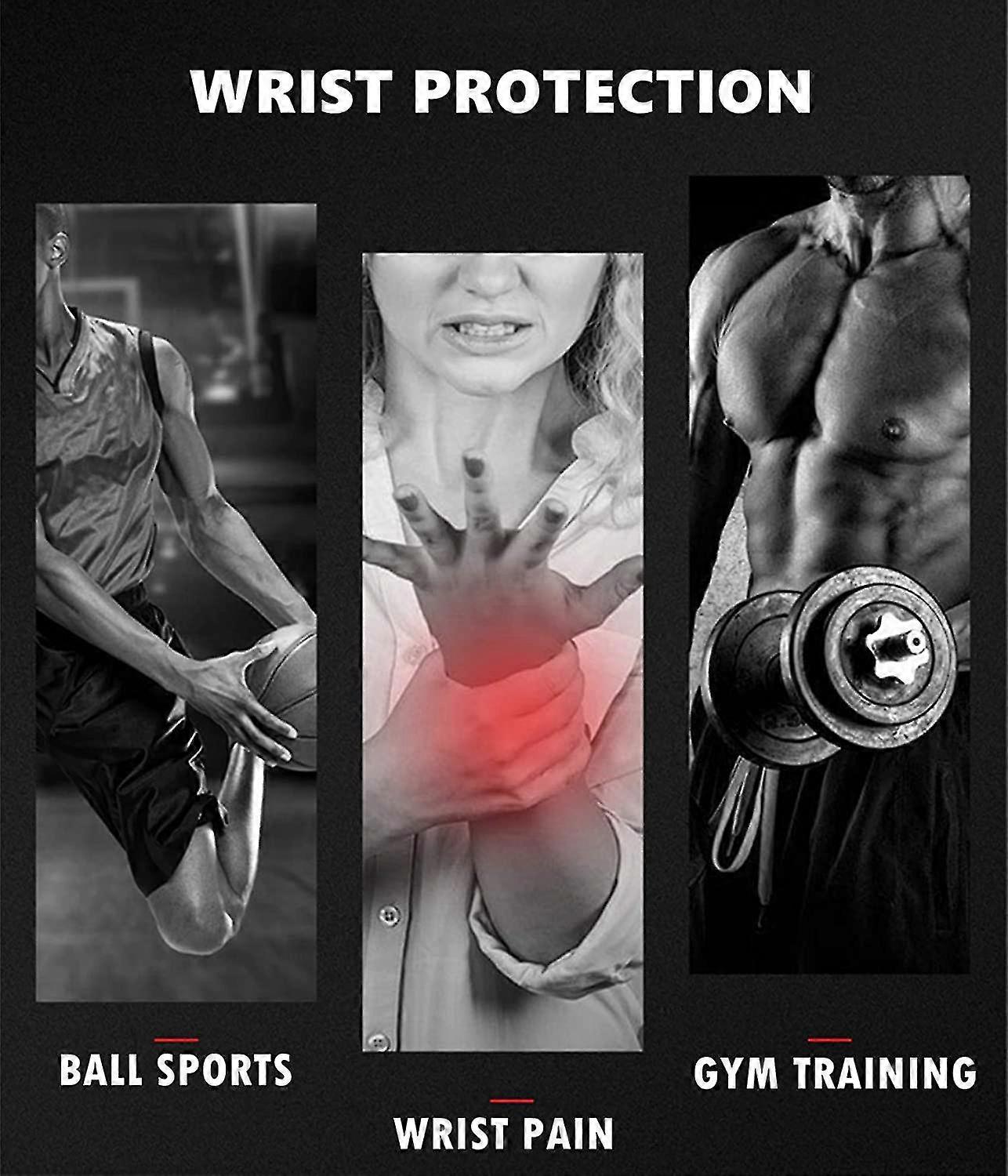 2 Pack Adjustable Sport Wrist Brace, Wrist Support, Wrist Wrap, Wrist ...