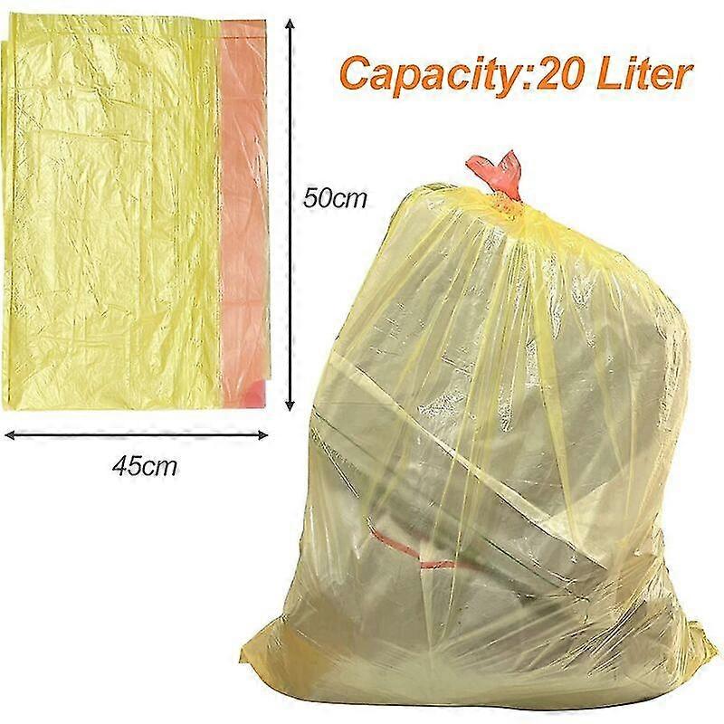 75 Trash Bags 20L with Drawstring Thickening Trash Bag for Home Office ...