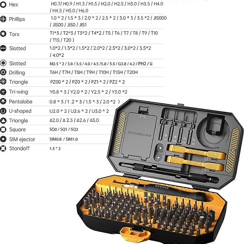 JAKEMY JM-8183 145-in-1 Screwdriver & Screw Bit Set Manual Professional ...