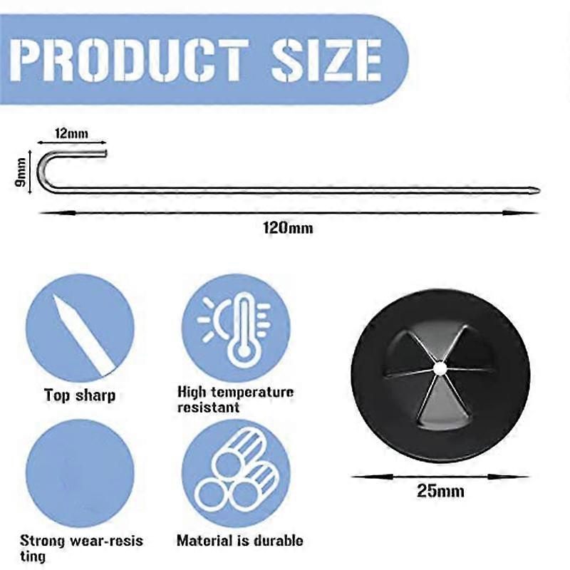 100 Packs Solar Panel Guard Clips, Stainless Steel Wire Fence Fasteners ...