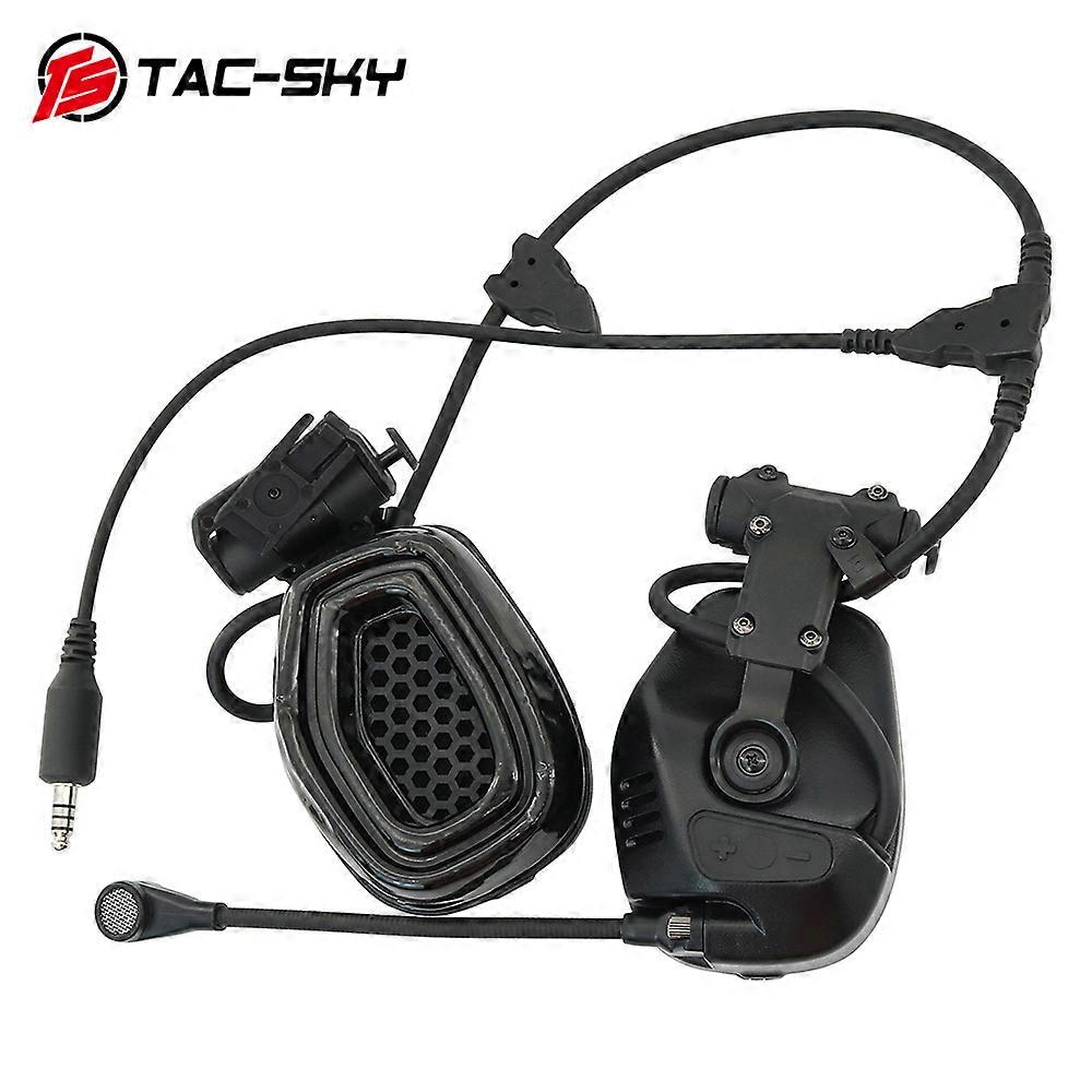 TAC-SKY Tactical RAC Headset Communication Pickup Noise Reduction with ARC Rail Adapter Fast ...