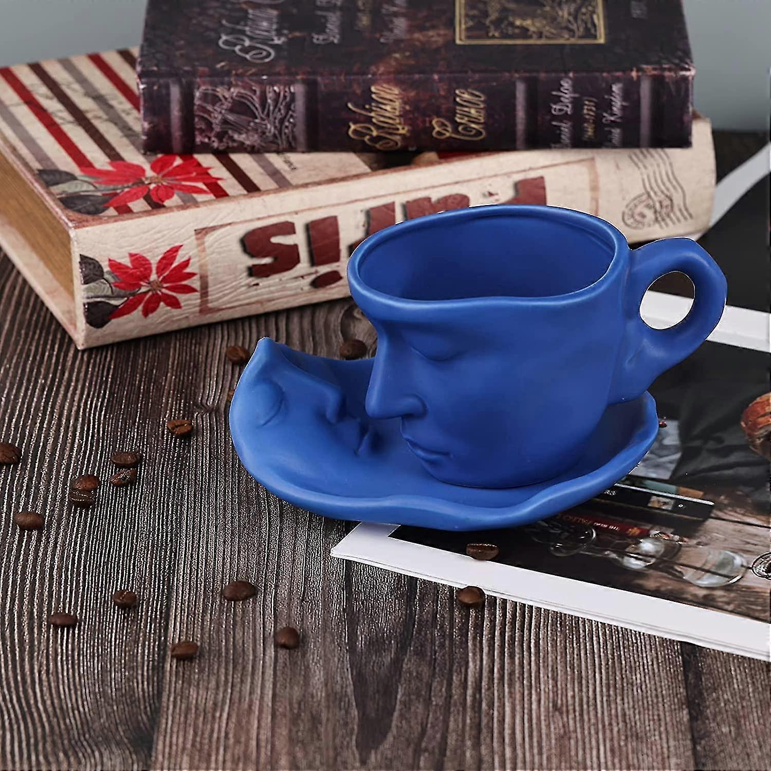Face Kiss Mug Couple Ceramic Water Cup Afternoon Tea Coffee Cup and ...
