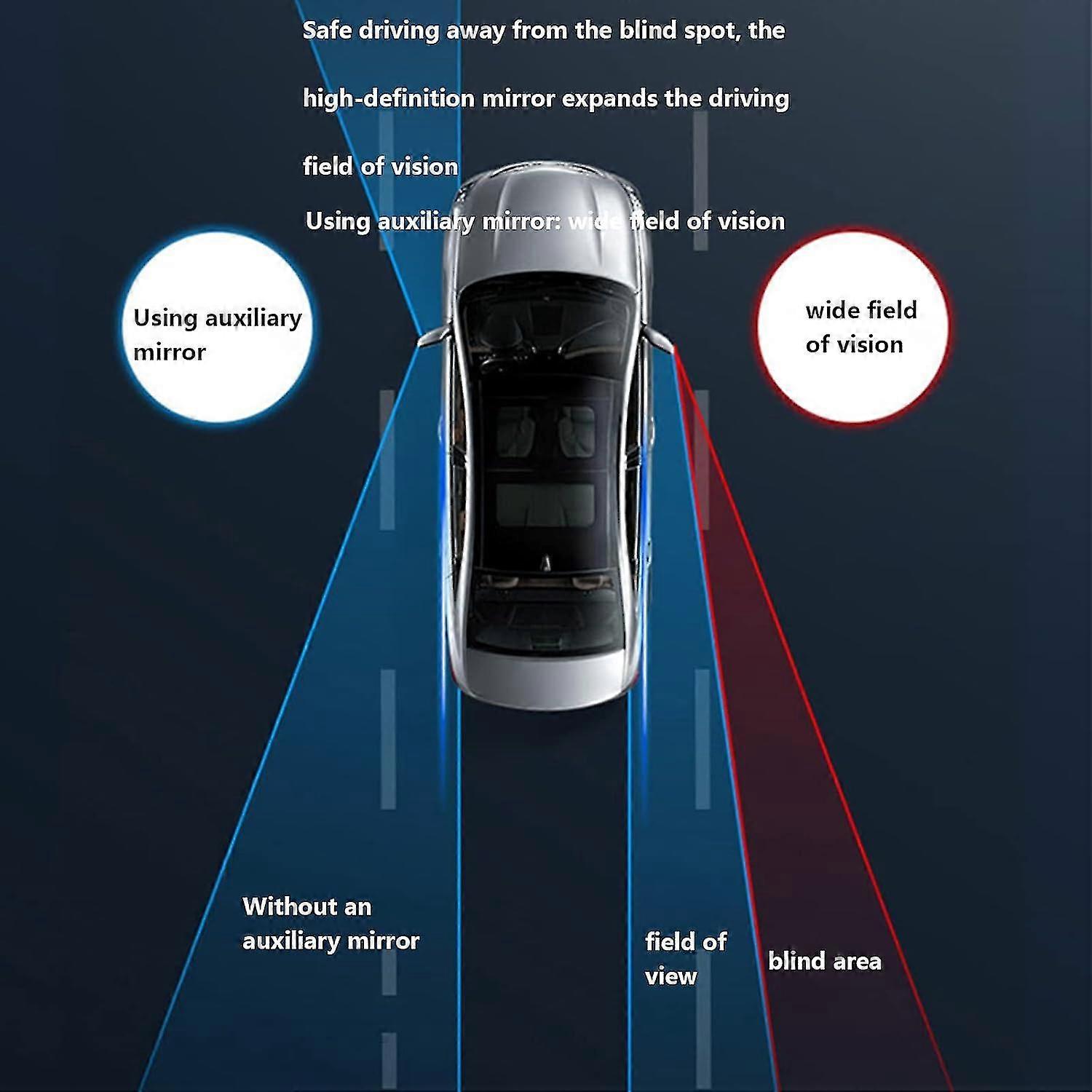 2 In 1 Car Blind Spot Mirrors, Adjustable Blind Spot Mirrors For Cars ...