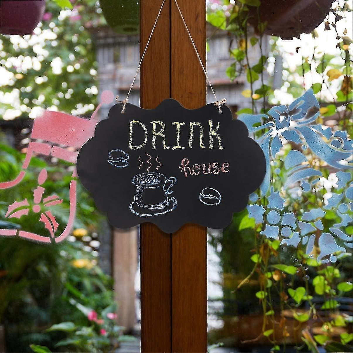 Chalkboard Sign Double-sided Hanging Chalkboard Mini Message Signs ...