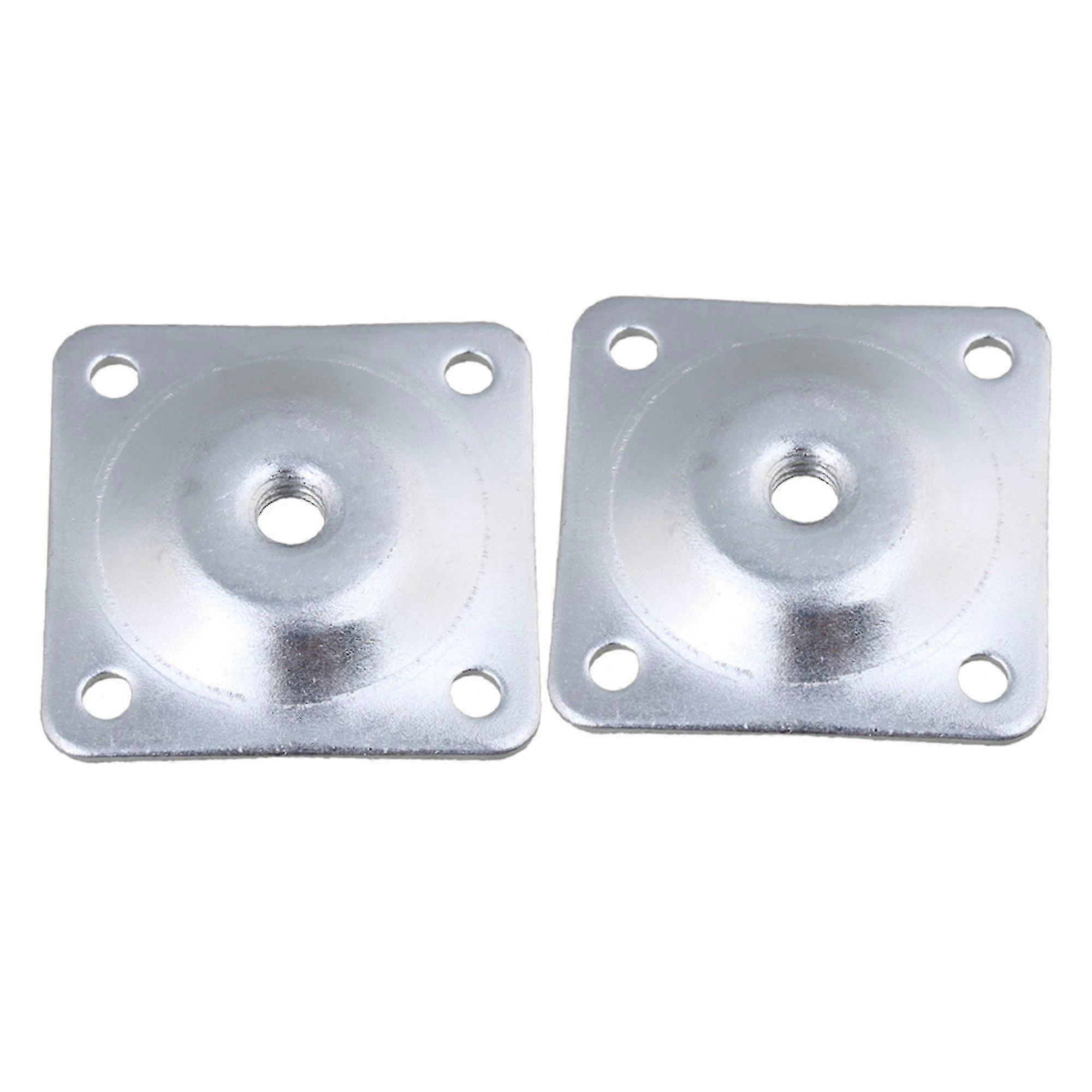 Table legs 48x48mm square iron silver furniture leg attachment plates ...