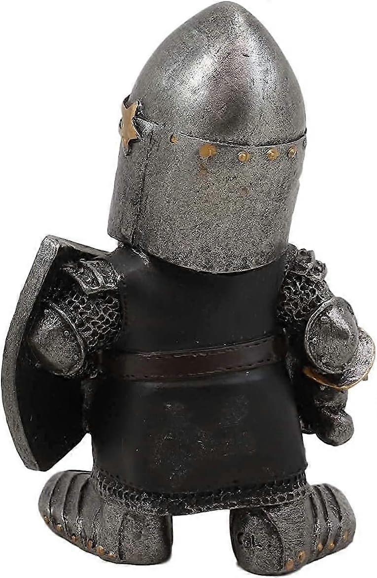 Knight Dwarf Guard Garden Statue Decoration Medieval Crusader Battle ...