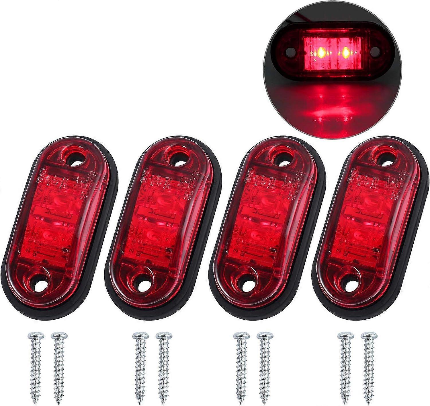 4 Pack Side Lights Front and Rear Clearance Lights LED Side Light ...