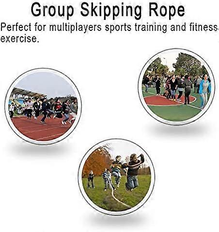 Skipping Rope, 16ft Long Jump Rope with Wooden Handle, Best Team Group ...