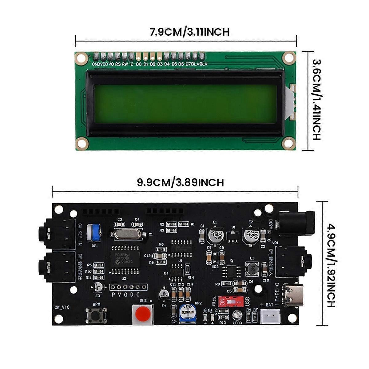 DC 5-12V 500mA Radio Morse Code Decoder Cw Decoder Morse Code Reader ...