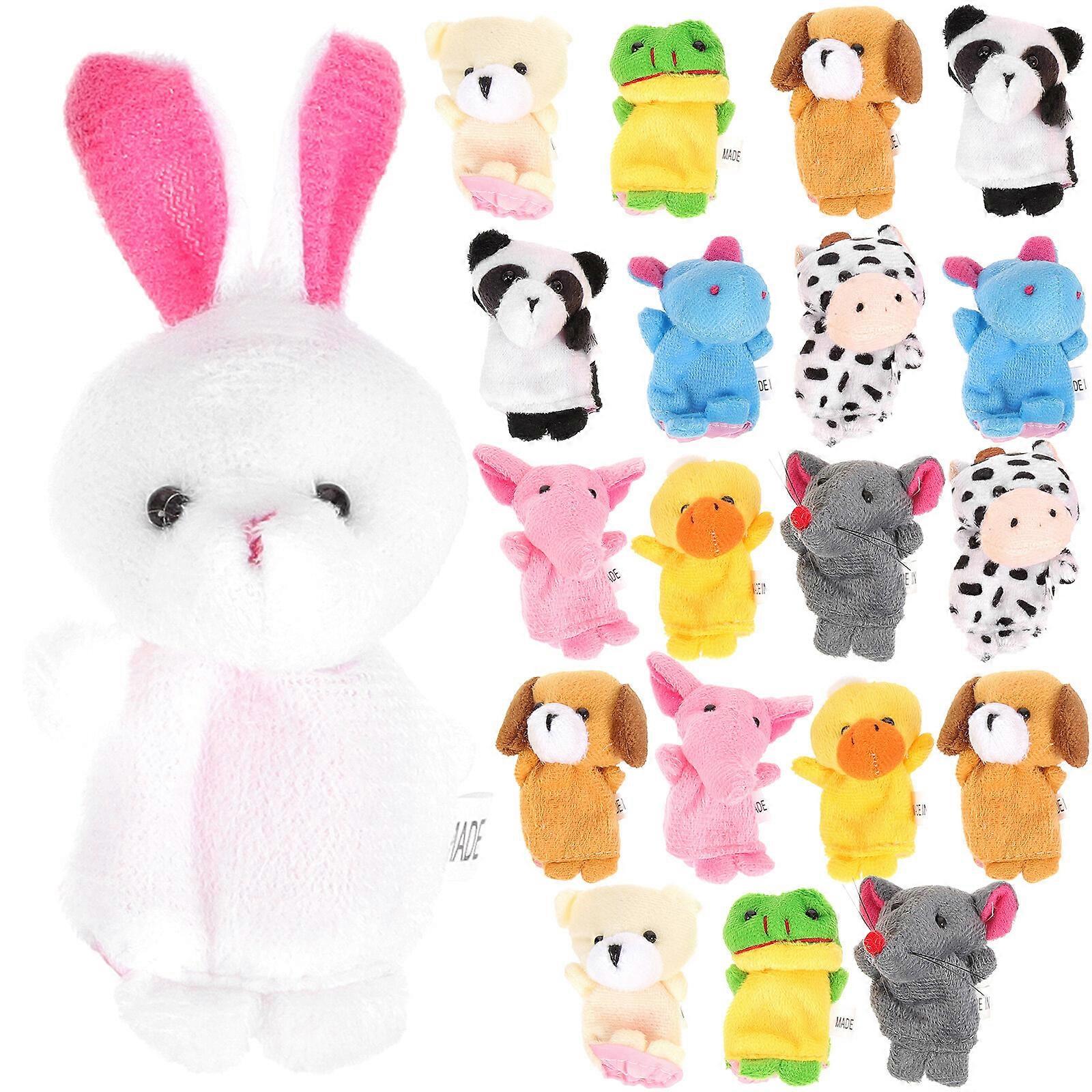 20 pcs Finger Puppets Hand Finger Puppets Toy Mini Animal Figures ...