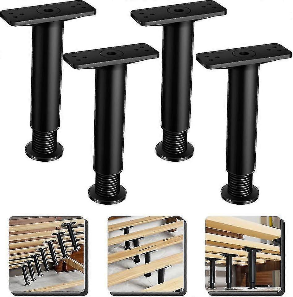 4pcs Bed Support Frame Adjustable Stand Adjustable Metal Bed Frame Sofa ...