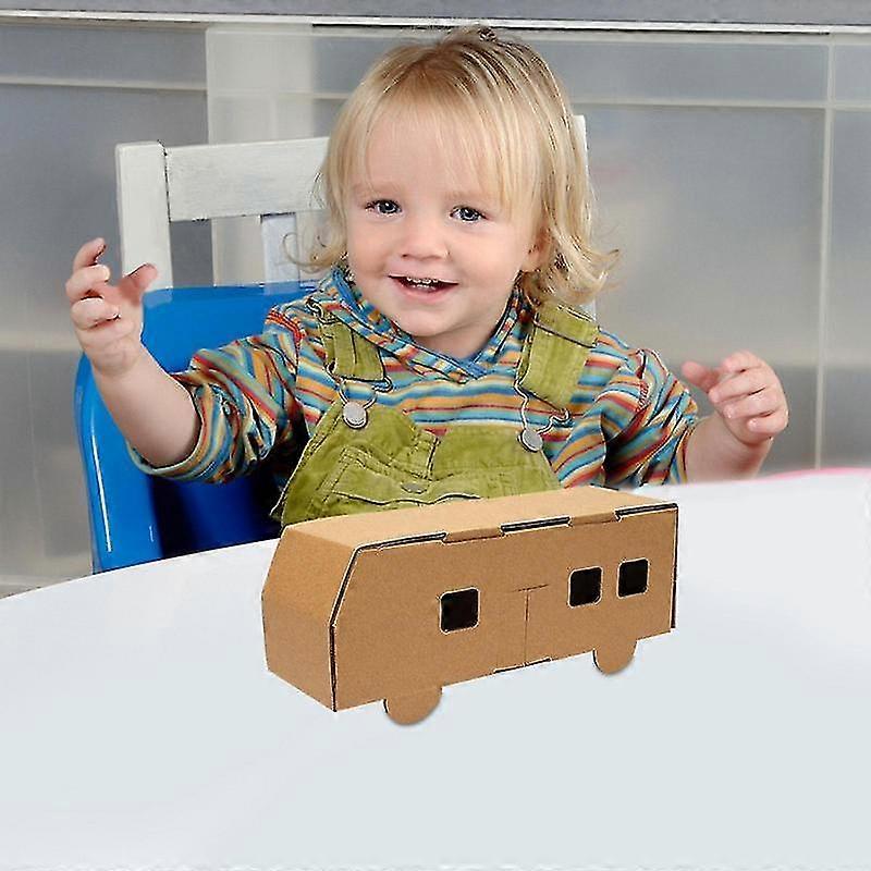 Cardboard Playhouse Coloring House Cardboard Paper Toys Crisp Kt Board ...