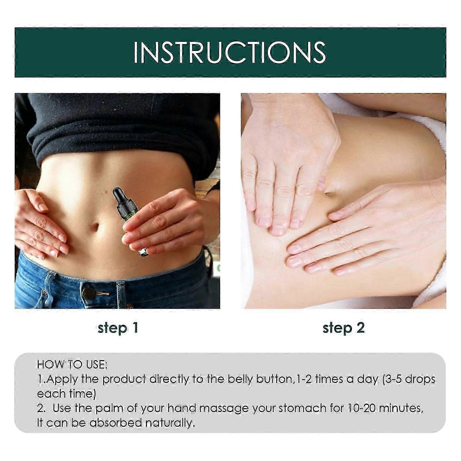 10ml Herbal Slimming Essential Oil Relaxing Bowel Poor Digestion ...