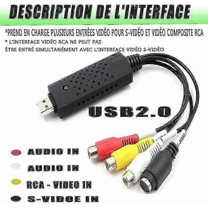 USB 2.0 Digital VHS Converter Box - Transfer VCR, VHS - C, Hi8 ...