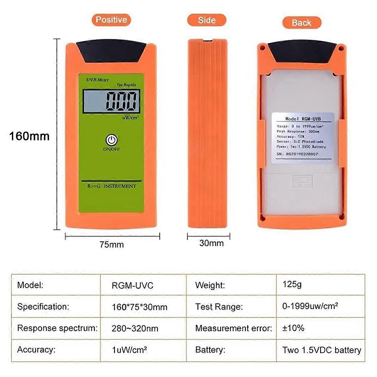 UVB Meter UVB Tester High Accuracy UVB Detector UVB Test Inst ent for ...