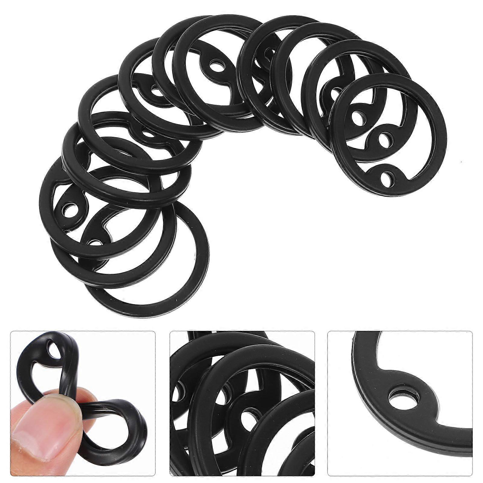 15pcs Pet Tag Silencers Name Tag Rings Military Dog Collar Tag ...