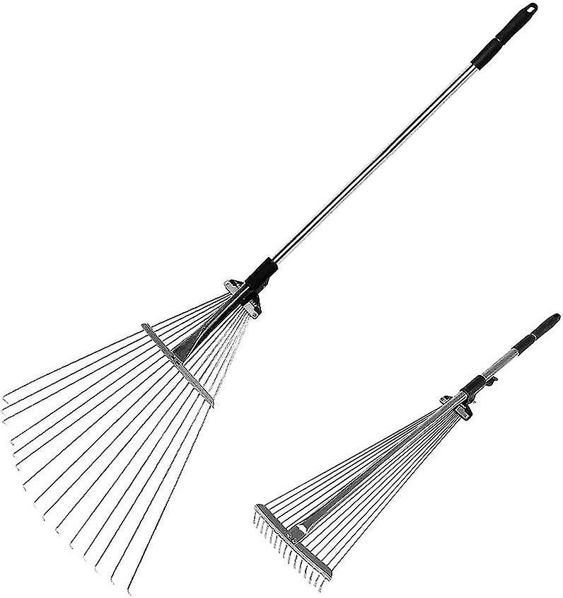 Leaf Rake Stable Garden Rake Professional Leaf Rake Adjustable Fan Rake ...