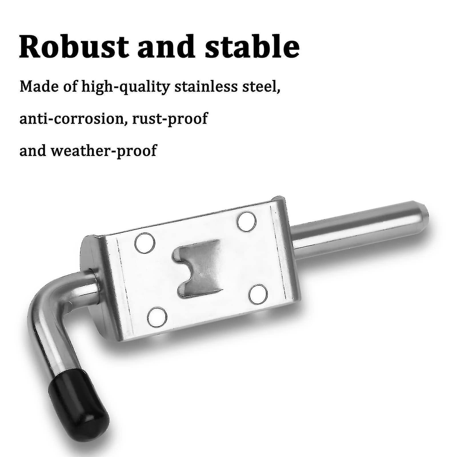 2 Piece Spring Bolt Stainless Steel - Bolt Bolt - Gate Bolt Door Bolt ...
