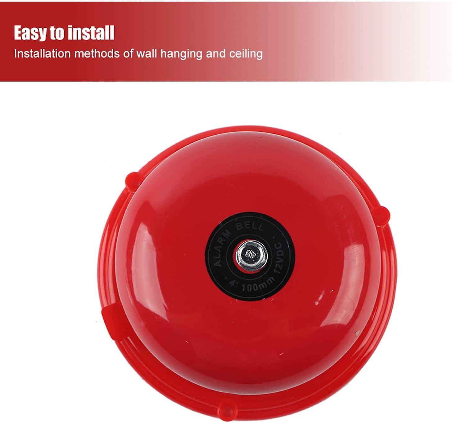 100db High Volume Electric Bell, 4 Inches Stainless Steel Fire Control ...