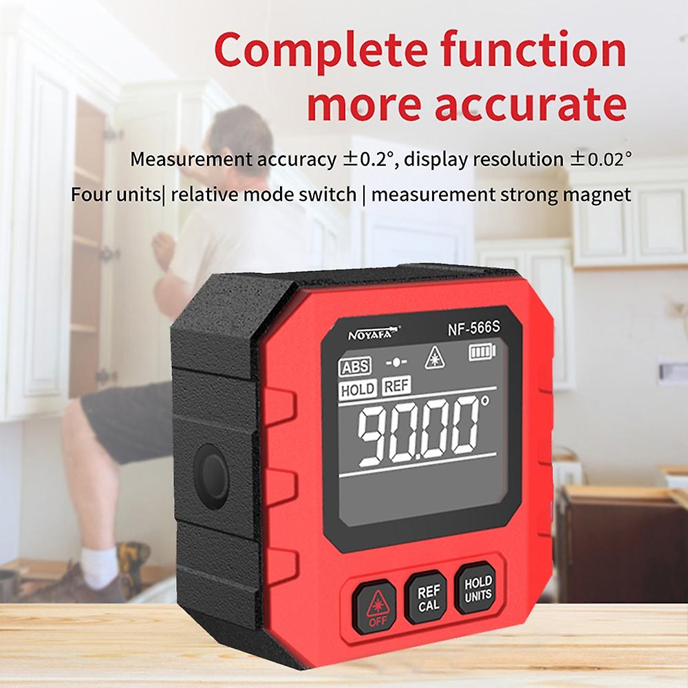 4*90° Portable Digital Inclinometer Backlight Digital Protractor Slope ...