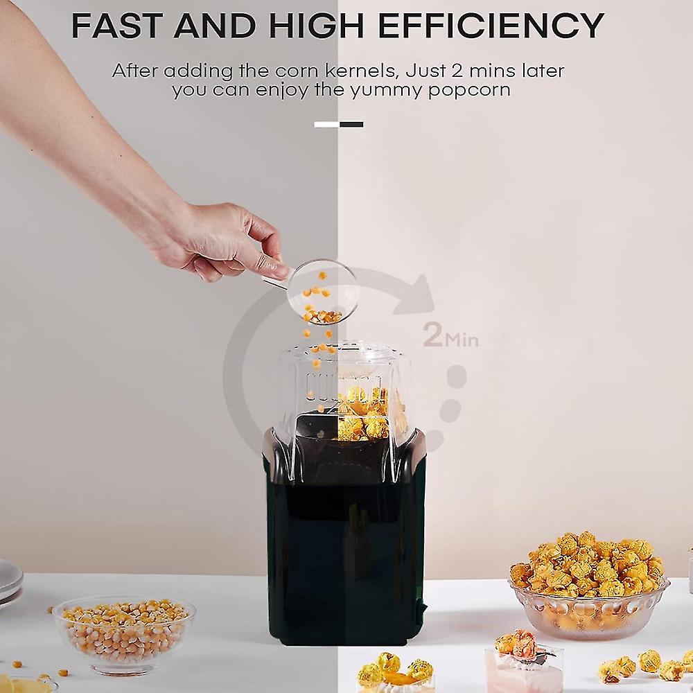 Popcorn Maker, 1200w Upgraded Electric Popcorn Machine, 2 Minutes Qucik ...