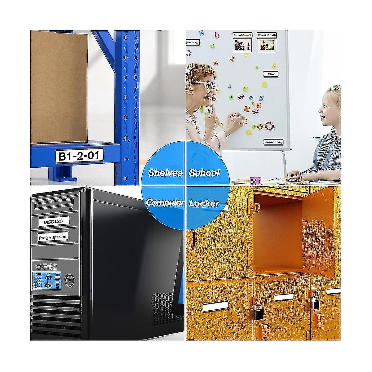 100 Pack Magnetic Label Holder C Channel Magnetic Labels, Magnetic Data ...