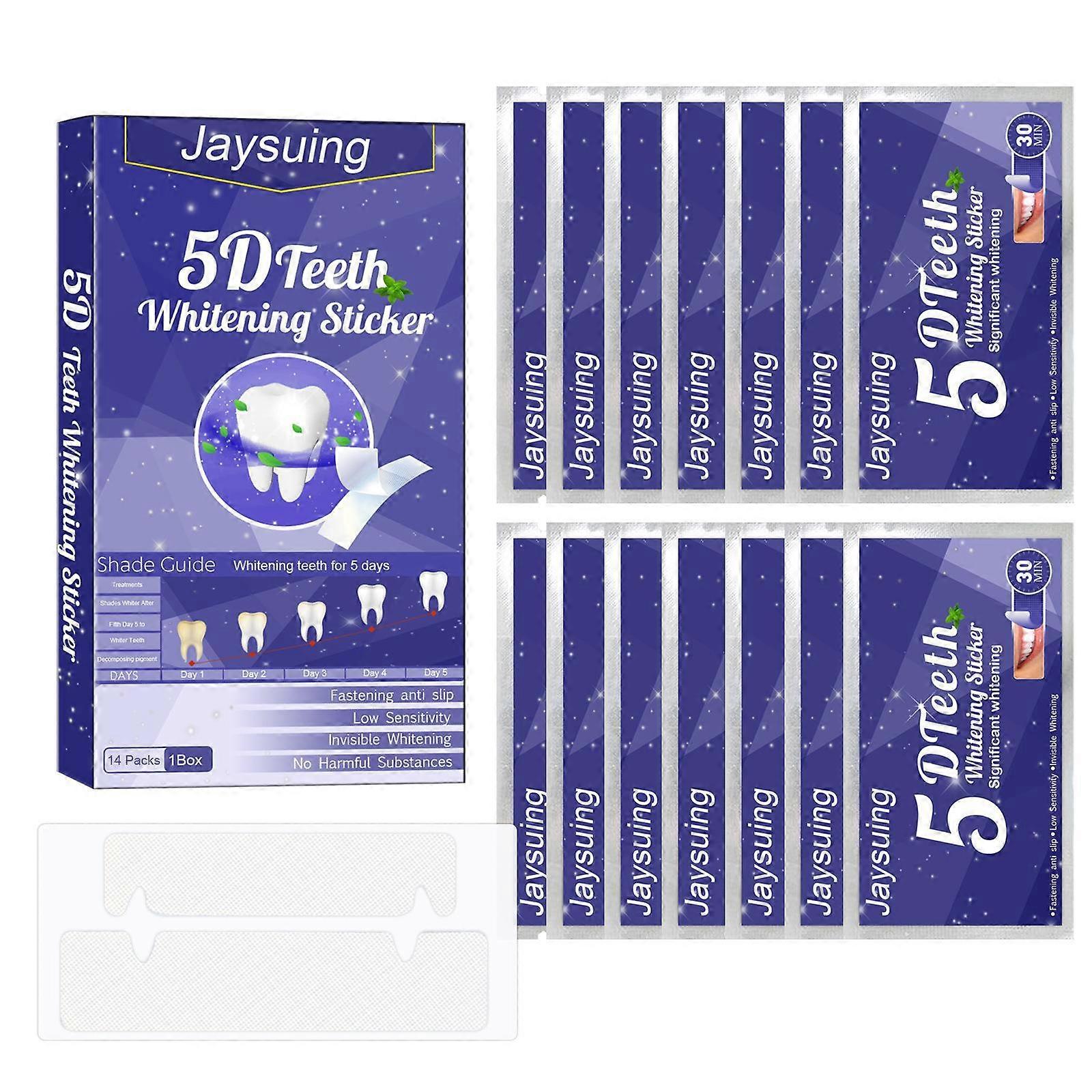 5D Dazzling White Teeth Sticker Bright White Teeth Sticker Lock White ...