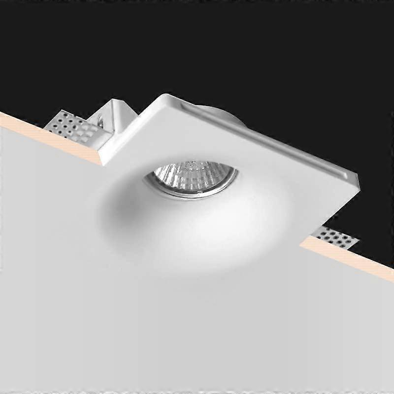 Recessed Spotlight in Ceramic Plaster Rounded conical model for False Ceiling, for LED GU10 ...