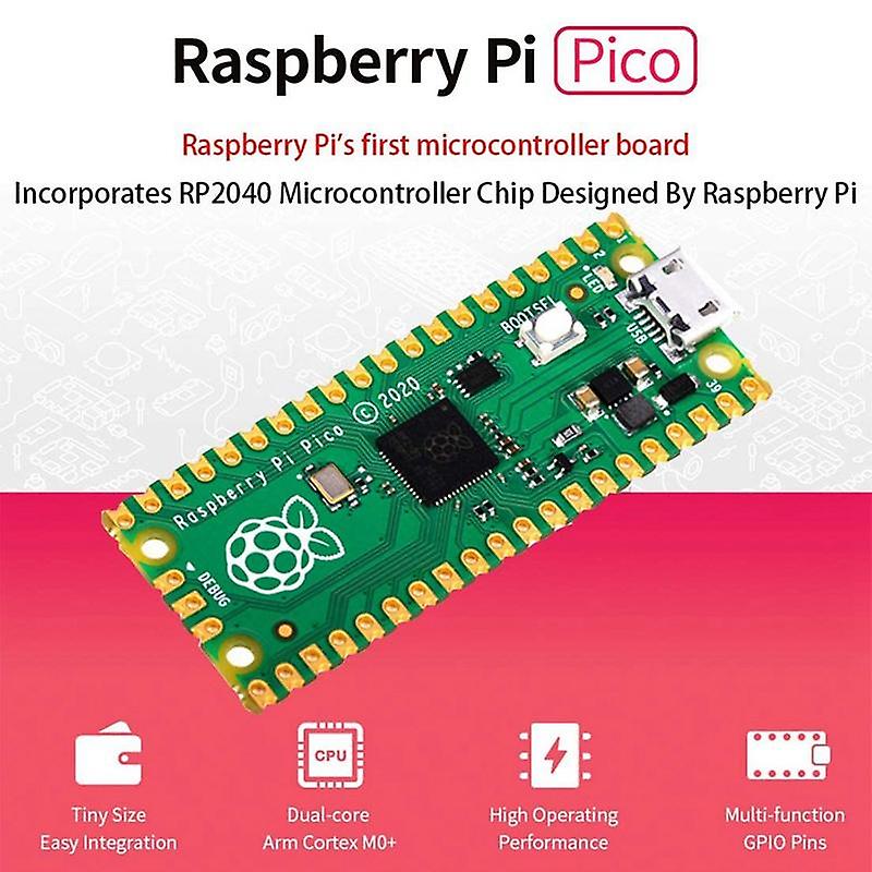 For Raspberry Pi Pico Microcontroller Development Boarddual Core Arm Cortex M0 Processor133